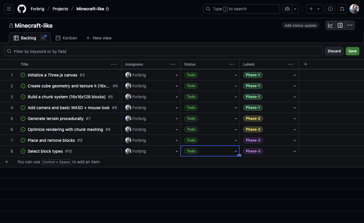 Project Management for One: GitHub Projects for Solo Developers