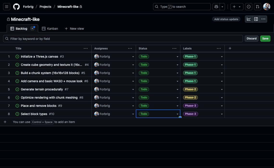 Project Management for One: GitHub Projects for Solo Developers