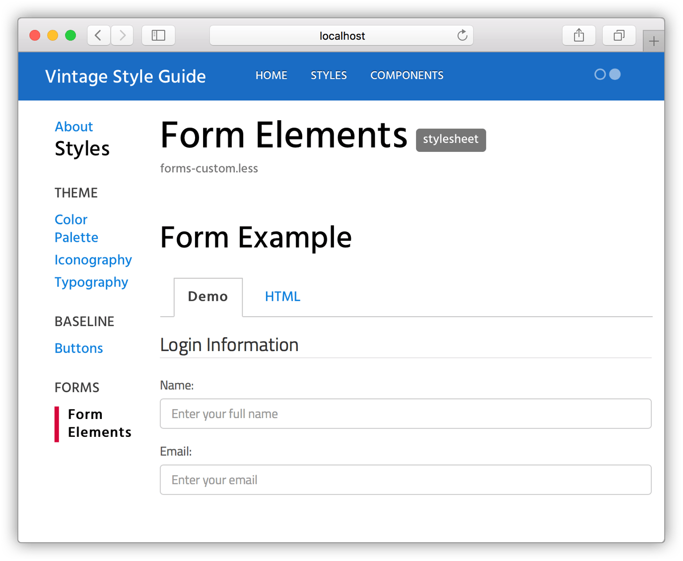 Tutorial Part 3: Documenting a Stylesheet in a Living Style Guide