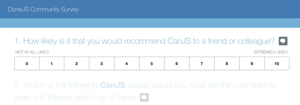 Help Us Improve CanJS, StealJS, and the Rest of the DoneJS Family